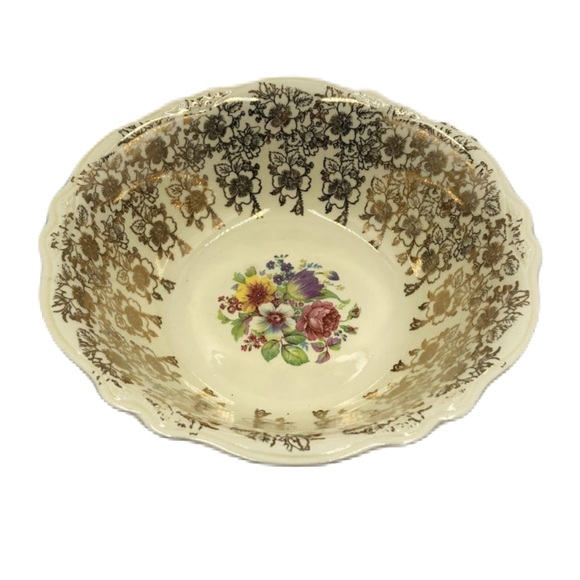 Stetson | Dining | Vintage Stetson Stamped 22k Gold Trim Scallop Edge ...